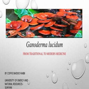 Ganoderma lucidum | PPTX