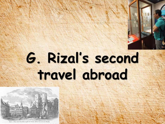 Jose Rizal's First Trip Abroad | PPTX