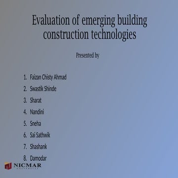 G-6-Evaluation of emerging building construction technologies.pptx