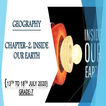 G 7 geo ch-2 inside our earth full chapter week-2 | PPT
