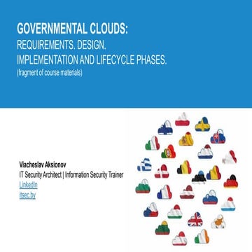 G-Clouds Architecture and Security (fragment of course materials) | PPT