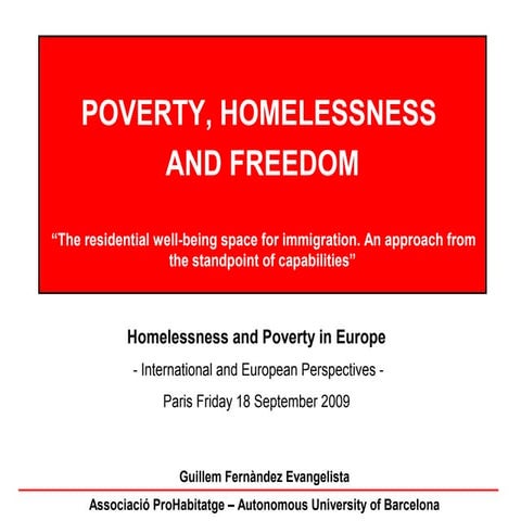 Homelessness and poverty | PPTX