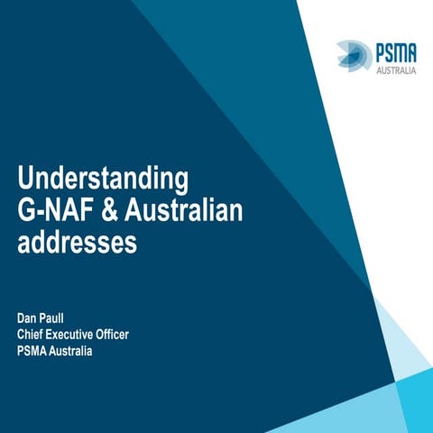GNAF and Australian addresses | PDF