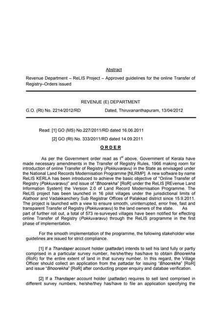 cash declaration register to be maintaine in Kerala government offices ...