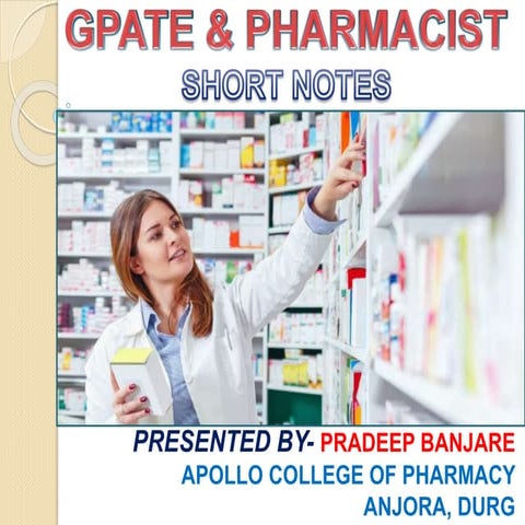 Gpate & pharmacist Sort note | PPT