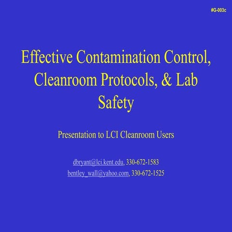 Cleanroom Basics design and requirement .ppt