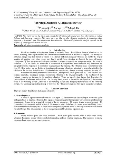 Vibration analysis | PPTX