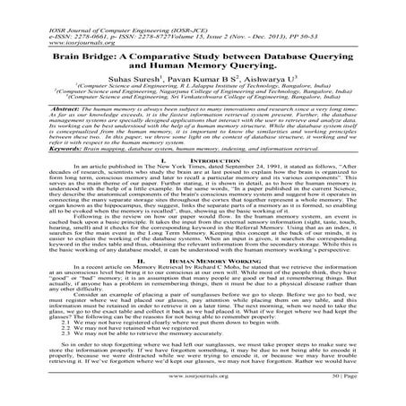 Brain Bridge: A Comparative Study between Database Querying and Human ...