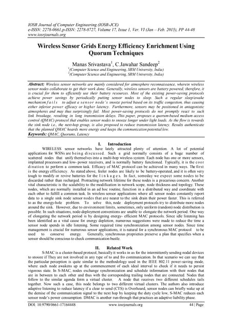 Comparison of Csma Based MAC Protocols of Wireless Sensor Networks | PDF