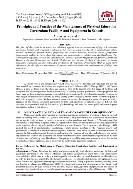 Physical plant and development program | PPTX