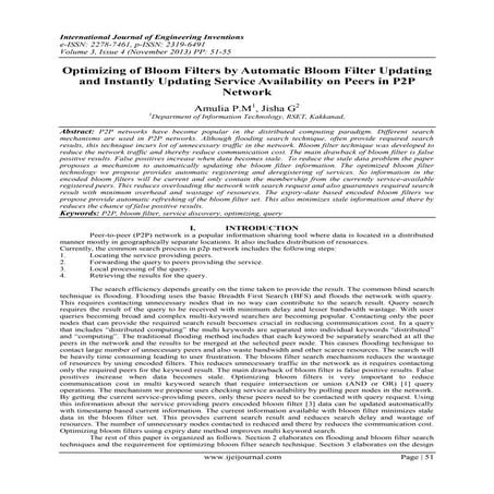 Optimizing of Bloom Filters by Automatic Bloom Filter Updating and ...