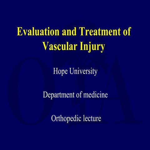 vascular injury | PPT