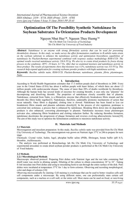 Optimization Of Bacillus Subtilis Natto Immobilization Process On