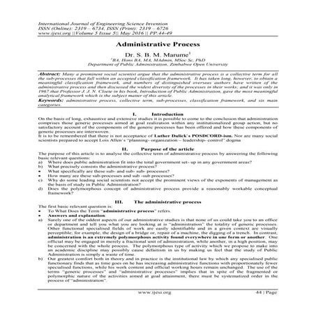 Administrative Process | PDF
