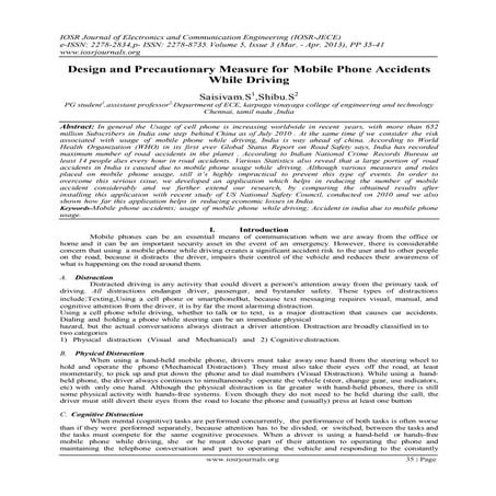 Messaging while driving essay | PDF