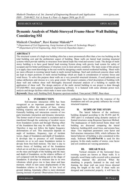 A Comparative Study on Effects of Regular and Irregular Structures Subjected to Lateral Loading ...