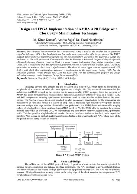 A Review On Amba Ahb Lite Protocol And Verification Using Uvm Methodology Pdf 5006