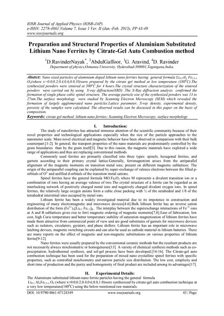 Nano-materials for Anodes in Lithium ion Battery - An introduction part 1 | PPT