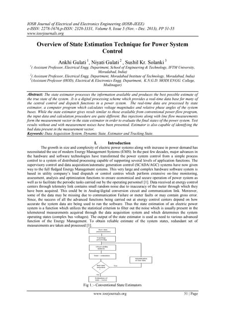 State Estimation of Power System with Interline Power Flow Controller | PDF