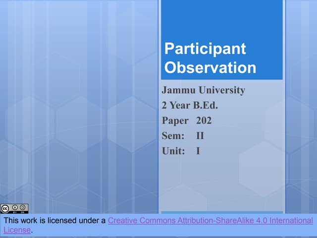 what is fieldwork | PPTX