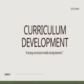 Chapter 4: Curriculum Development in Prof ed 4 | PDF