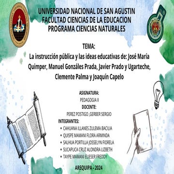 G1-Presentacion de la instrucción pública y las ideas educativas de ...