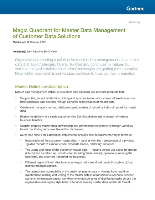 PIM vs. MDM – 10 Key Pointers to Help You Decide | PDF