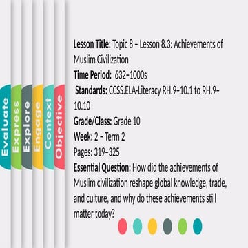 G10 -1 WH-L8.3.pptx Achievements of Muslim Civilization | PPTX