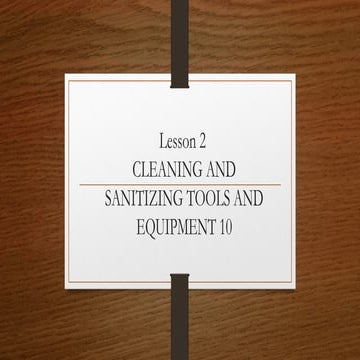 Kitchen hygiene and sanitation | PPTX