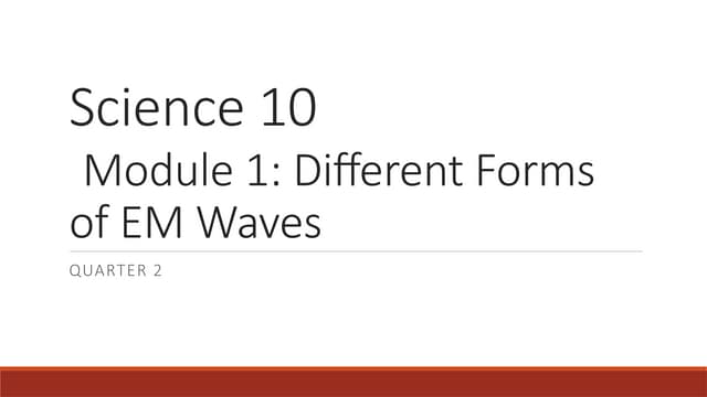 Electromagnetic Spectrum (#EM SPECTRUM) | PPTX | Physics | Science