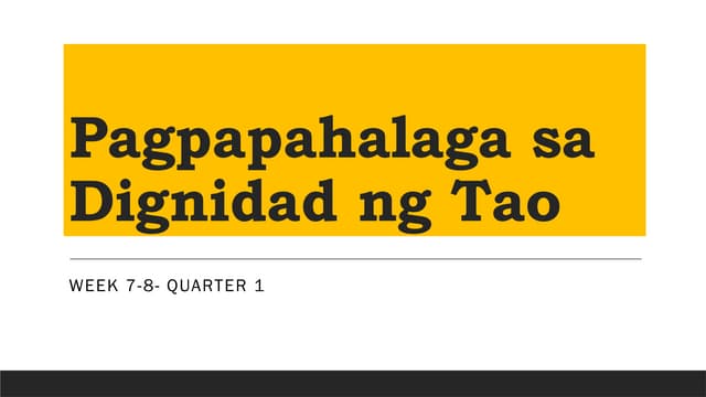 ANG KAHULUGAN NG DIGNIDAD.pptx