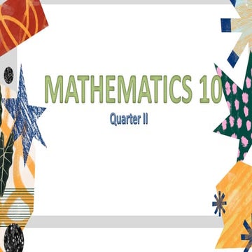 Grade Ten (10) Distance Formula Presentation | PDF