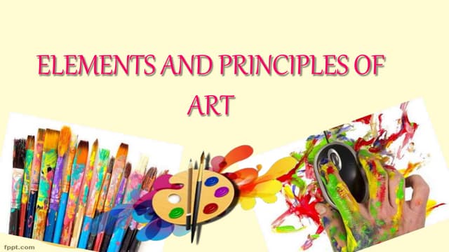 Elements & Principles of Art Design PowerPoint | PPTX