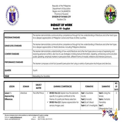 G10 English Budget of Work 4th Quarter.pdf