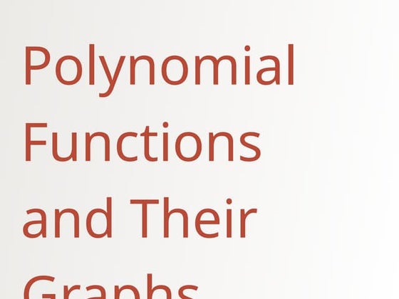 G10 Math Q2 Week 1- Graph of Polynomial Functions.pptx | Physics | Science