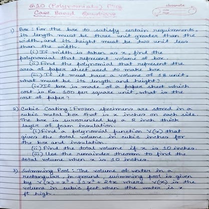 CBSE Grade 10 Ch 2 Polynomials Previous 20 Years Board Exam Questions ...