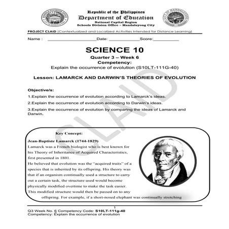 G10 q3 w6_lamarck-and-darwins-theory-of-evolution (1)_removed | PDF ...