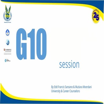 G10 Uni Session 2024 - Basic Introduction | PPTX