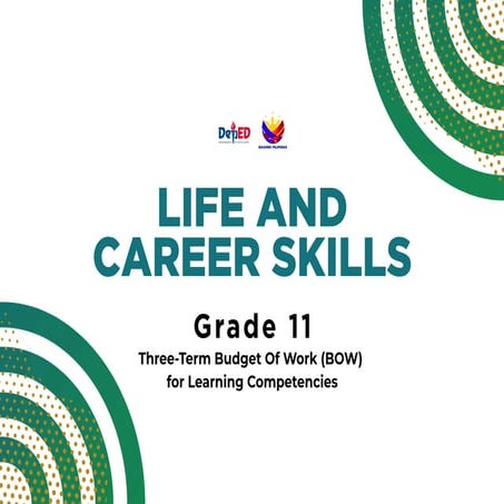 Comprehensive Grade 11 Life and Career Skills Curriculum for Personal ...