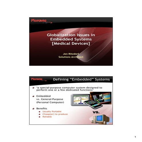 G11n Issues In Embedded Systems Med Dev | PDF | Technology & Computing