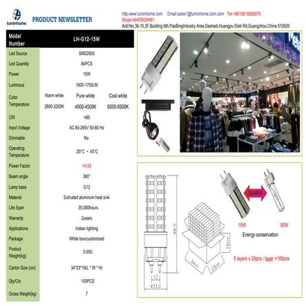 UPSHINE LED Ceiling Light Catalogue | PDF