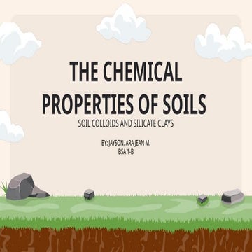 The Chemical Properties of Soil/SOIL COLLOIDS AND SILICATE CLAYS.pptx