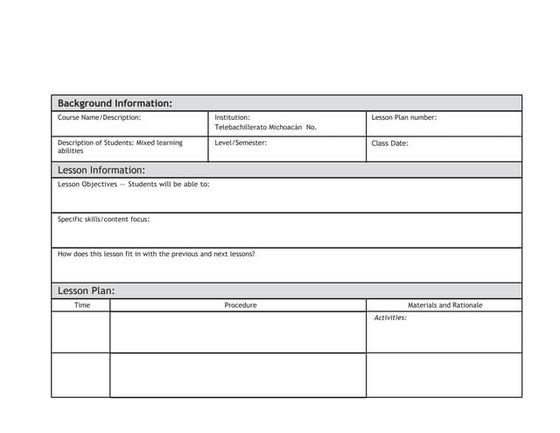 Lesson plan (guided teaching practicum) | PDF