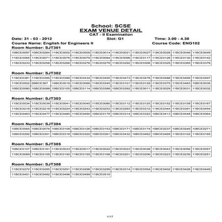G1 seating plan | PDF
