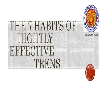 7-Habit: Habit 4, 5 6 & 7 | PPTX | Buddhism | Religion & Spirituality