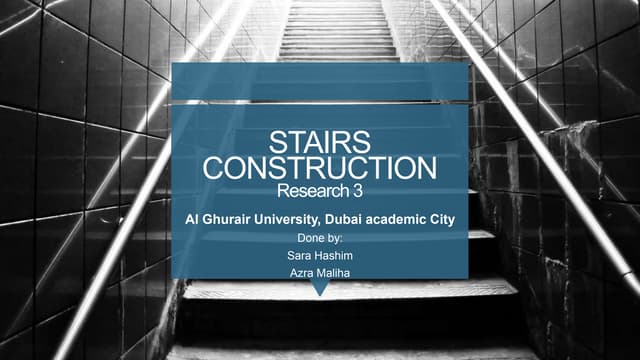 Concrete Staircase and Its Formwork: A Comprehensive Guide | PDF
