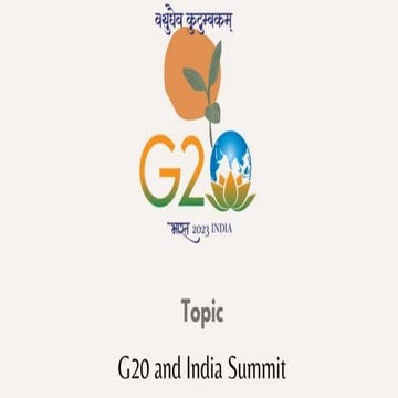 g20 summit presentation by Ekarma India | PPT