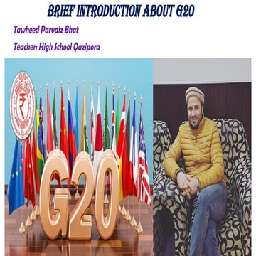G20 power point presentation prepaed by tawheed parvaiz | PPTX