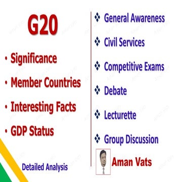 G20 - What is G20 and its significance | PPTX