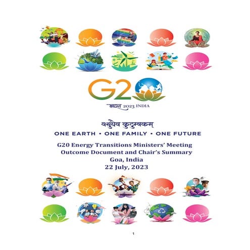 G20 Energy Transitions Ministers’ Meeting Outcome Document and Chair’s ...